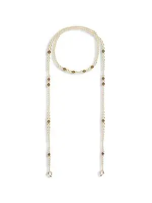 Red Valentino Pearl Beaded Necklace - Neutrals