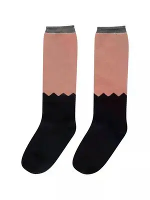 Red Valentino Zigzag Socks - Pink