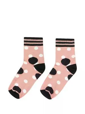 Red Valentino Polka Dot Socks - Pink