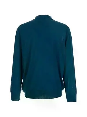 ROBERTO COLLINA Polo-collar Sweater - Blue