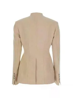 TELA Lapel-less Double-breasted Blazer