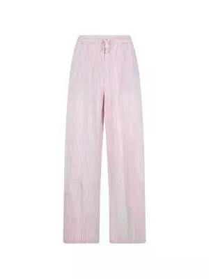 NUUR Striped-pattern Trousers - Pink
