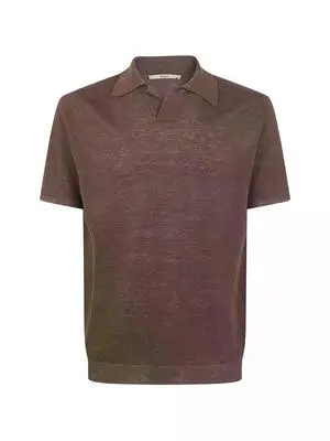 NUUR Polo-collar T-shirt - Brown