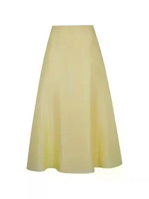 Alberta Ferretti Flared Skirt - Yellow