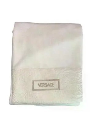 Versace Medusa Embellished Towel - Neutrals