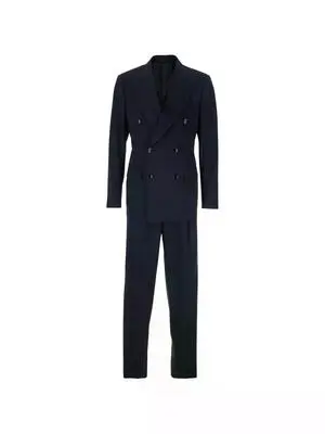Giorgio Armani Peak-lapel Double-breasted Suit - Blue