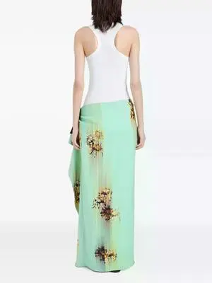 Proenza Schouler Cella Printed Maxi Skirt