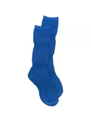 Issey Miyake Ribbed Socks - Blue