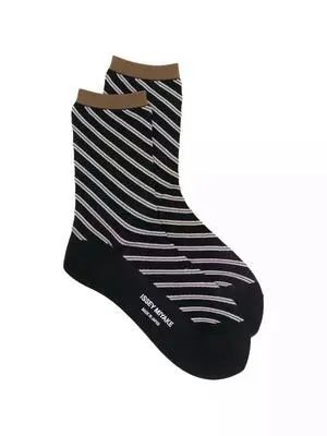 Issey Miyake Striped Socks - Black