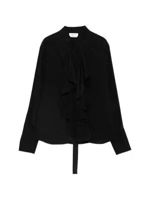Alexander McQueen Ruffled-detail Blouse - Black