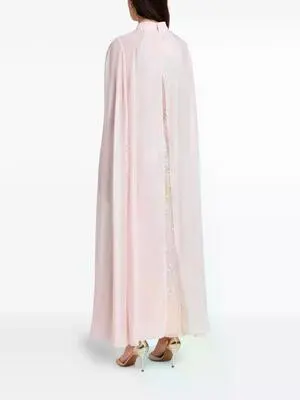 NEEDLE & THREAD Floral-print Embellished Midi Dress