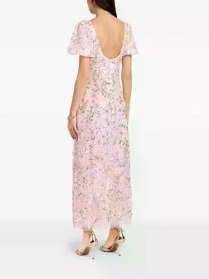 NEEDLE & THREAD Floral-print Midi Dress