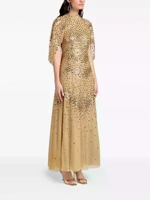 NEEDLE & THREAD Sequin-embellished Midi Dress