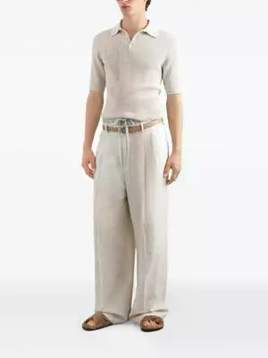 Dolce & Gabbana Micro-rib Cotton Polo Shirt