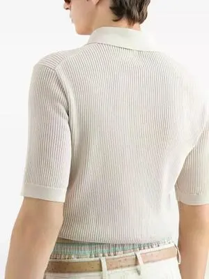 Dolce & Gabbana Micro-rib Cotton Polo Shirt