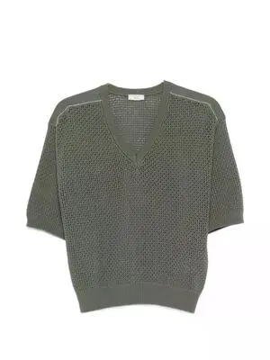 Peserico V-neck Sweater - Green