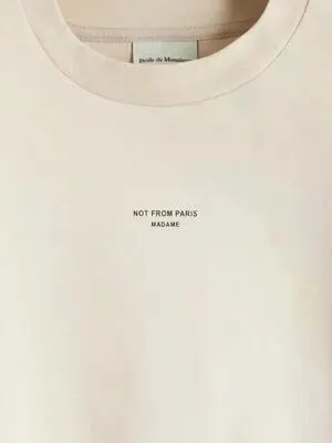 Drole De Monsieur Logo-print T-shirt - Neutrals