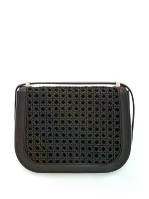 FERRAGAMO Double Gancini North-south Crossbody Bag - Brown