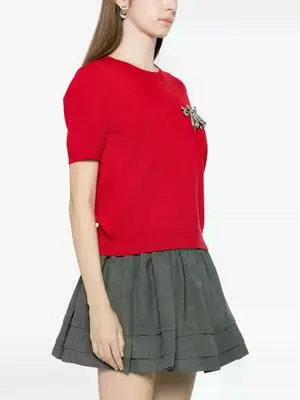 N°21 Brooch-detail T-shirt