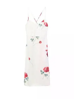 N°21 Floral Print Slip Dress - White