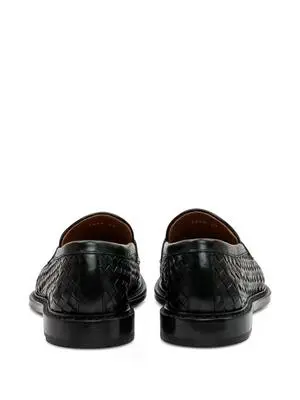 DOUCAL'S Woven Penny Loafers