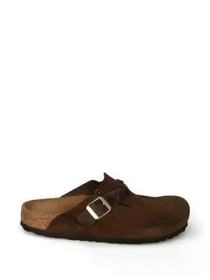 BIRKENSTOCK Boston Buckle-strap Mules - Brown