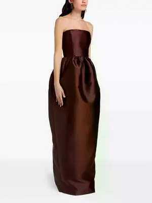 MARQUES' ALMEIDA Strapless Gathered Maxi Dress
