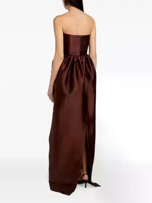 MARQUES' ALMEIDA Strapless Gathered Maxi Dress