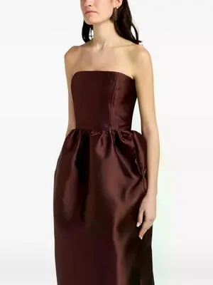 MARQUES' ALMEIDA Strapless Gathered Maxi Dress