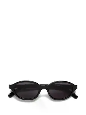 MAISON MARGIELA Oval-frame Sunglasses - Black