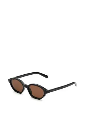 MAISON MARGIELA Oval-frame Sunglasses - Black