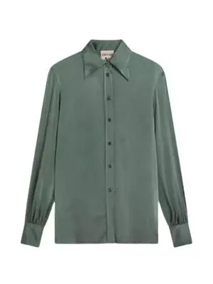 SEMICOUTURE Tie-fastening Shirt - Green