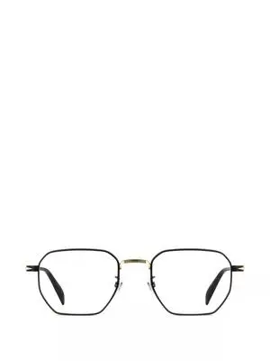 DB EYEWEAR BY DAVID BECKHAM Octagon Metal Glasses - Black
