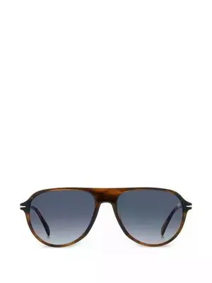 DB EYEWEAR BY DAVID BECKHAM Pilot-frame Sunglasses - Brown