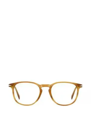 DB EYEWEAR BY DAVID BECKHAM Round-frame Browline Glasses - Neutrals