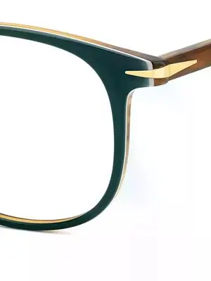 DB EYEWEAR BY DAVID BECKHAM Round-frame Glasses - Green