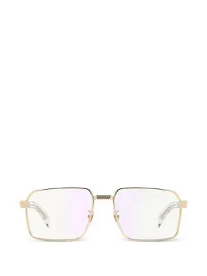 DB EYEWEAR BY DAVID BECKHAM Square Frame Eyeglasses - Gold