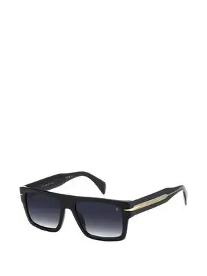 DB EYEWEAR BY DAVID BECKHAM Rectangle-frame Sunglasses - Black