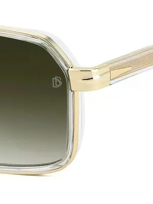 DB EYEWEAR BY DAVID BECKHAM Geometric Sunglasses - Gold