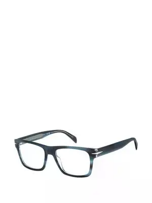 DB EYEWEAR BY DAVID BECKHAM Square Frame Glasses - Blue