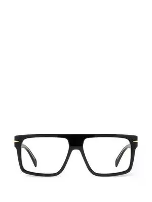 DB EYEWEAR BY DAVID BECKHAM Square Frame Eyeglasses - Black