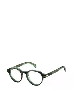 DB EYEWEAR BY DAVID BECKHAM Round-frame Glasses - Green