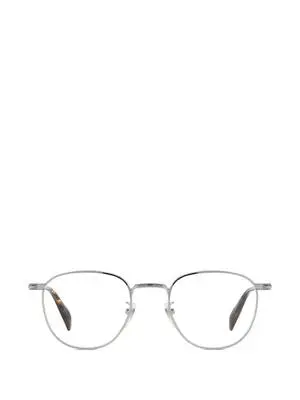 DB EYEWEAR BY DAVID BECKHAM Round-frame Metal Glasses - Silver