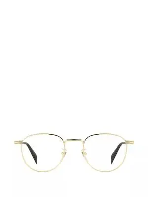 DB EYEWEAR BY DAVID BECKHAM Round-frame Metal Glasses - Gold