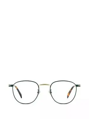 DB EYEWEAR BY DAVID BECKHAM Round-frame Metal Glasses - Green