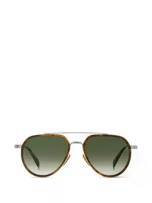 DB EYEWEAR BY DAVID BECKHAM Browline Sunglasses - Silver