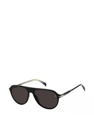 DB EYEWEAR BY DAVID BECKHAM Pilot-frame Sunglasses - Black