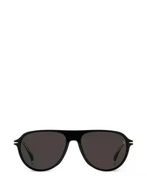 DB EYEWEAR BY DAVID BECKHAM Pilot-frame Sunglasses - Black
