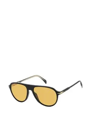 DB EYEWEAR BY DAVID BECKHAM Pilot-frame Sunglasses - Black