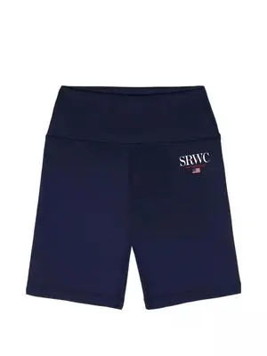 SPORTY & RICH High-waisted Logo Shorts - Blue